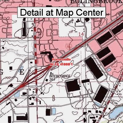 Amazon.com : USGS Topographic Quadrangle Map - Romeoville, Illinois ...