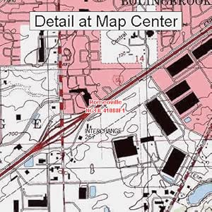 Amazon.com : USGS Topographic Quadrangle Map - Romeoville, Illinois ...