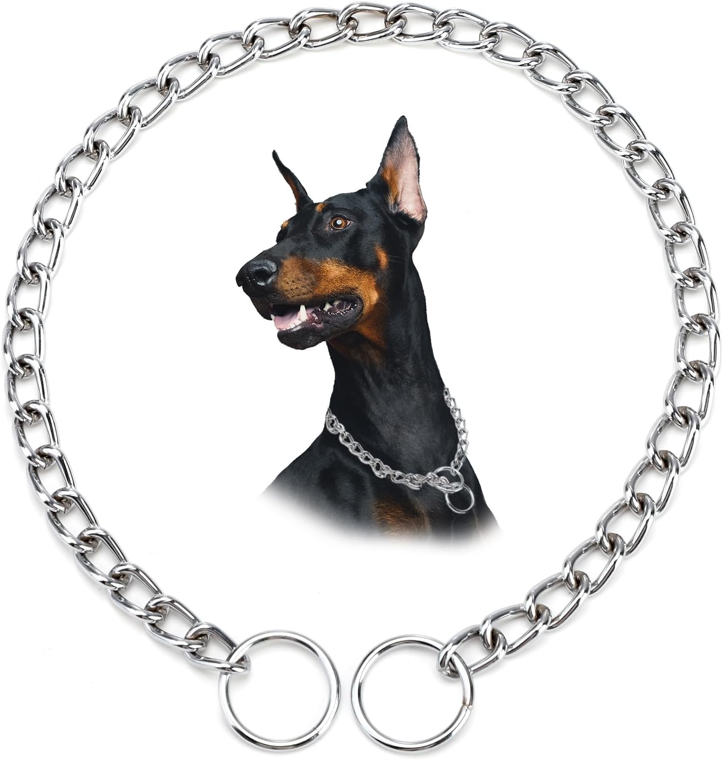 Owlbud 2 Pack Collar de Cadena para Perro Acero Inoxidable de ...