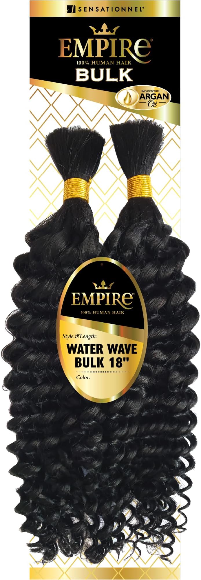 Amazon.com : Sensationnel Empire bulk hair braiding – water wave bulk ...