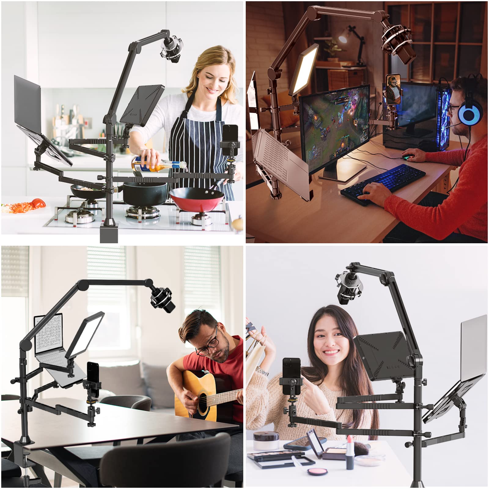 Snapklik.com : VIJIM LS21 Desktop Live Stand Set, Flexible Camera Desk ...