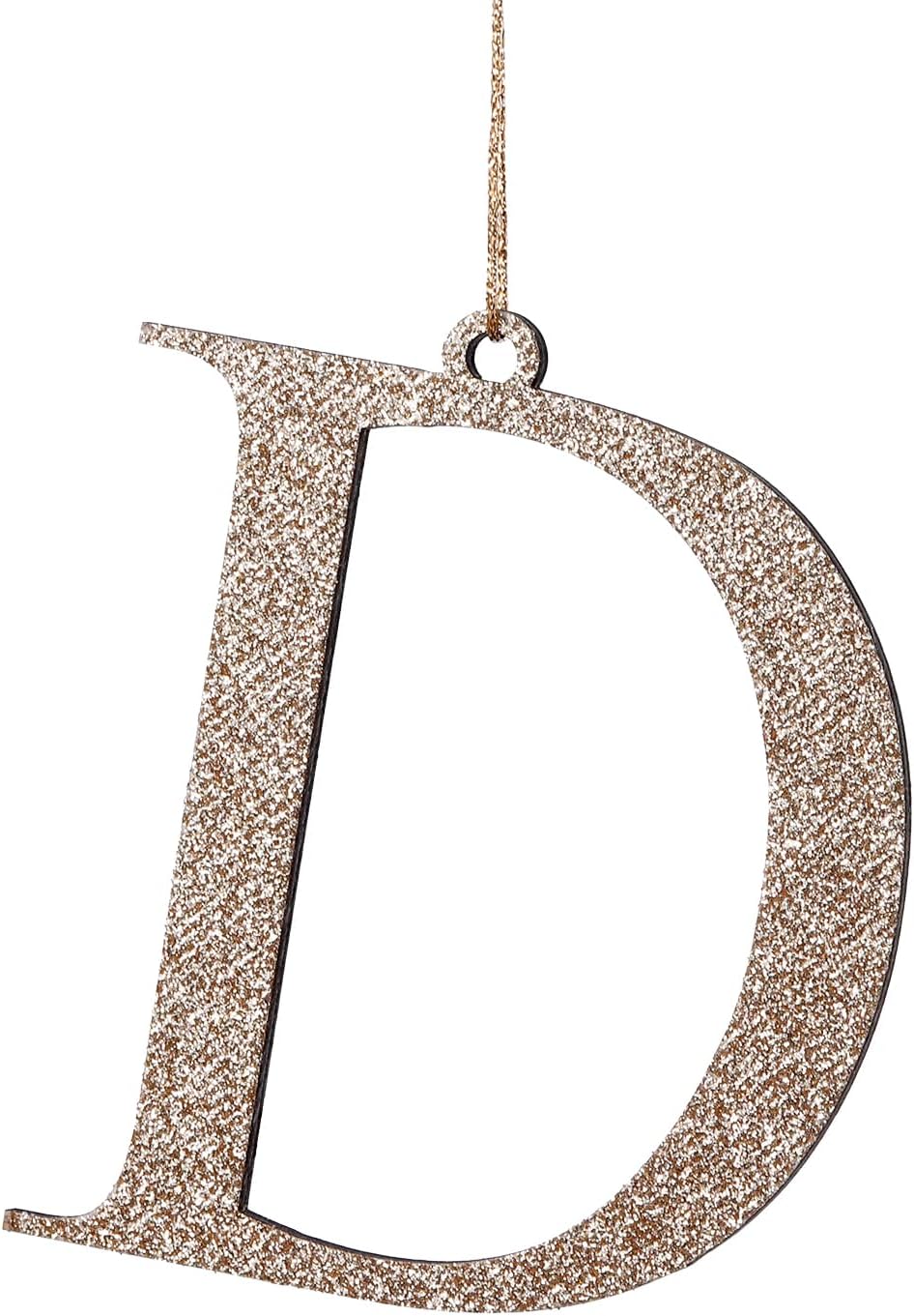 Amazon.com: Pxniy Gold Monogram Christmas Ornament,Personalized Initial ...