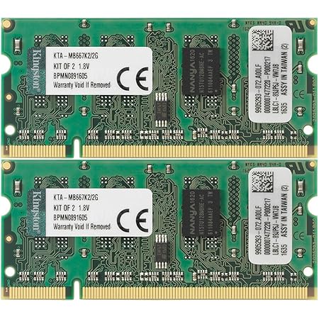 Kingston Technology 8GB Kit (2x4 GB Modules) 1333MHz DDR3 SODIMM ...
