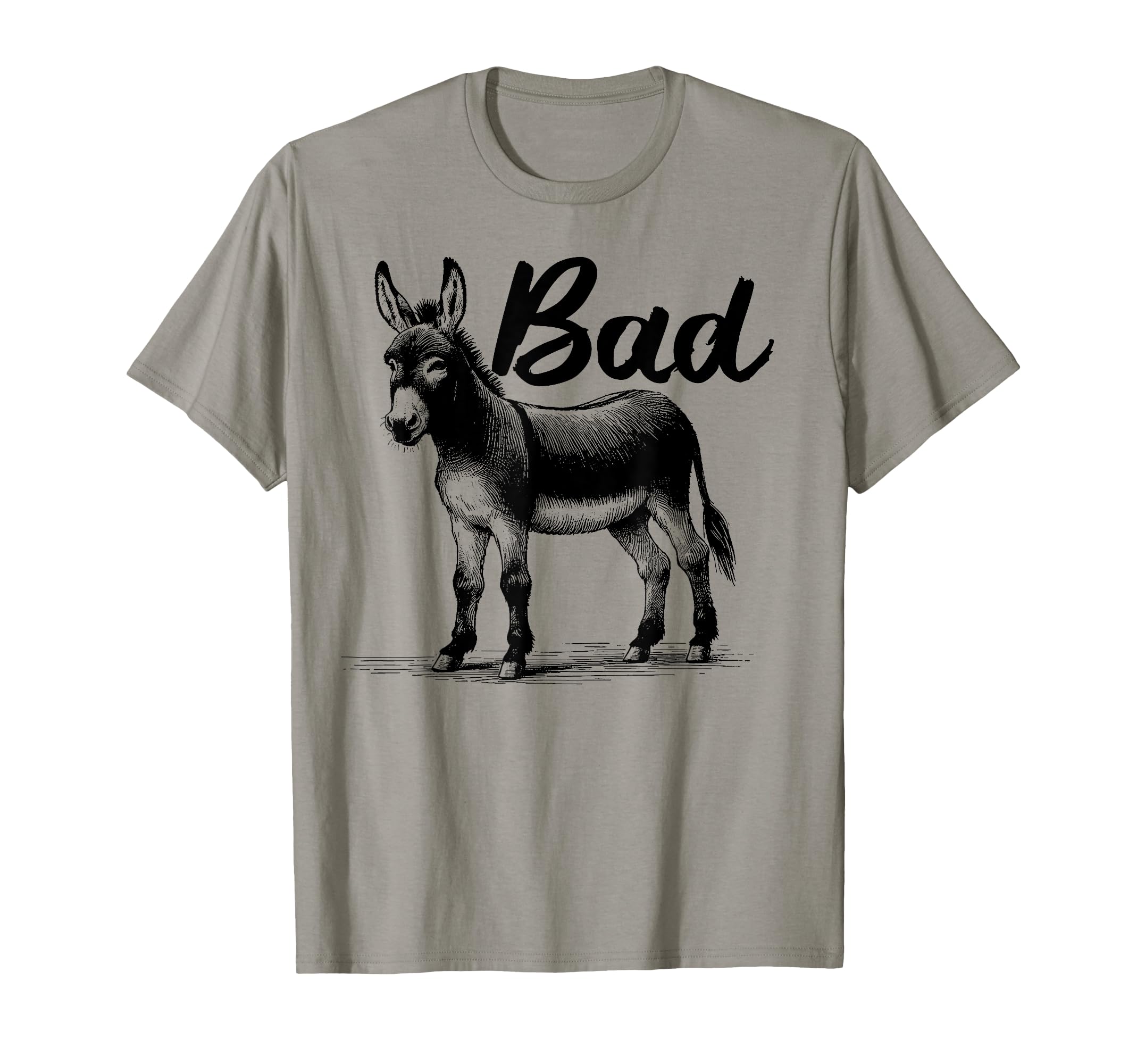 Amazon.com: Funny Bad Ass Donkey Shirt Badass Donkey Retro Donkeys Meme ...