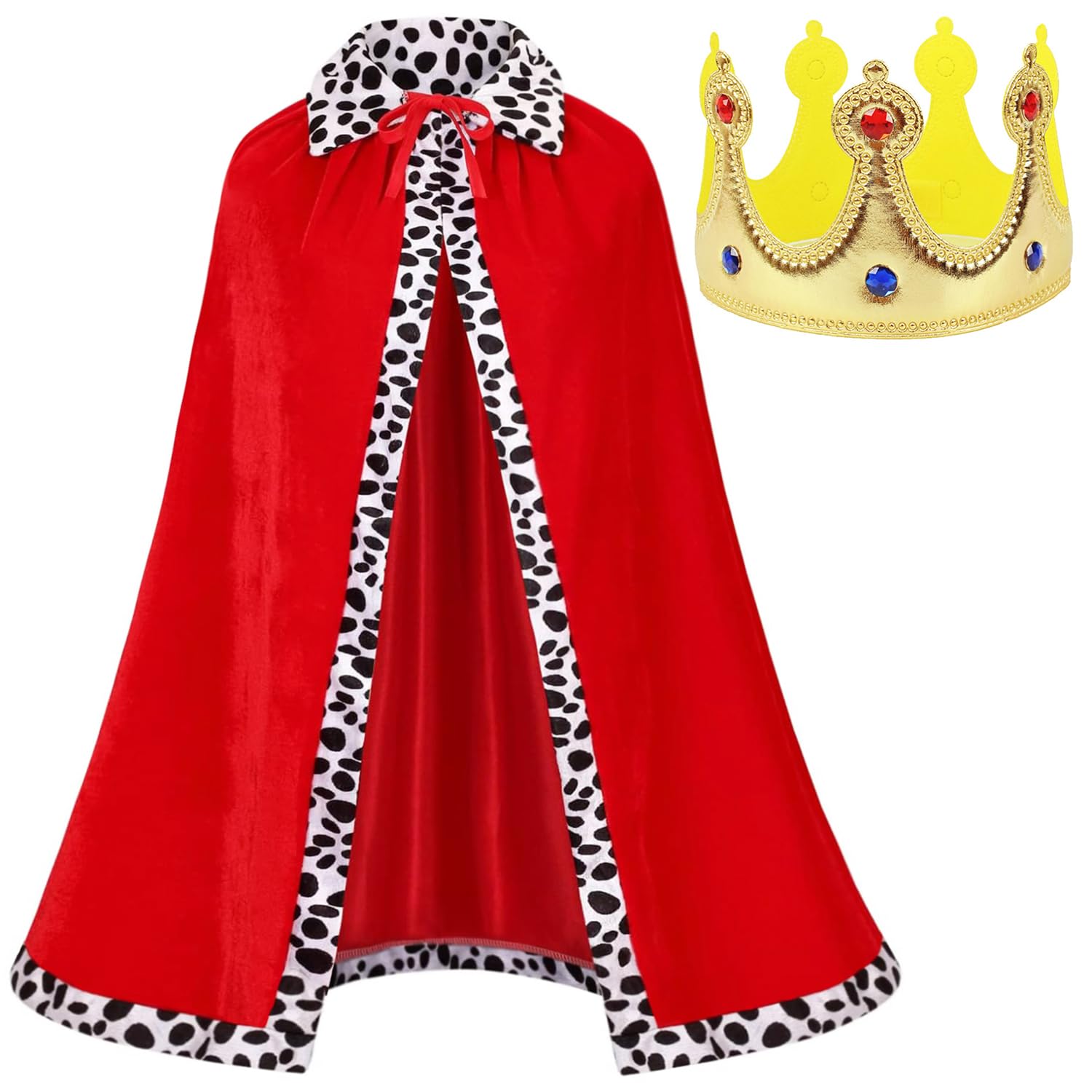 Naichuo King Robe Cosplay Halloween Costume, Medieval Queen King ...