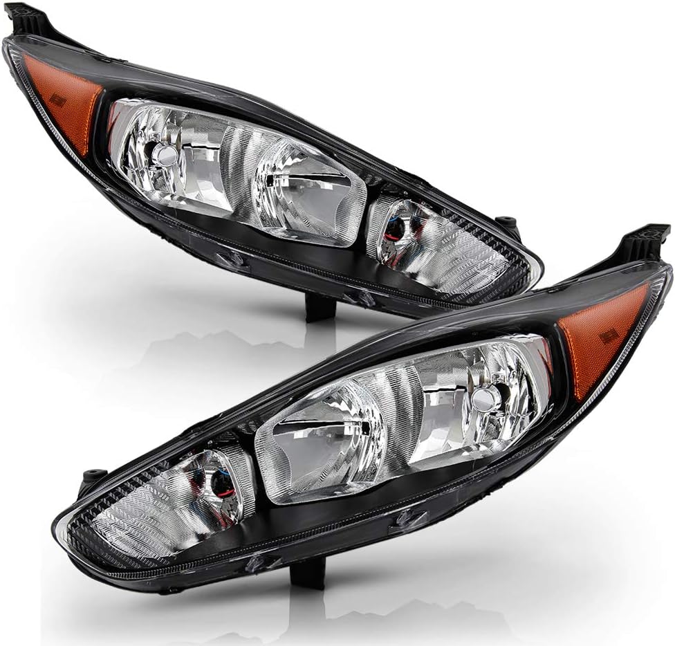 Amazon.com: VIPMOTOZ Black Bezel OE-Style Halogen Headlight Headlamp ...