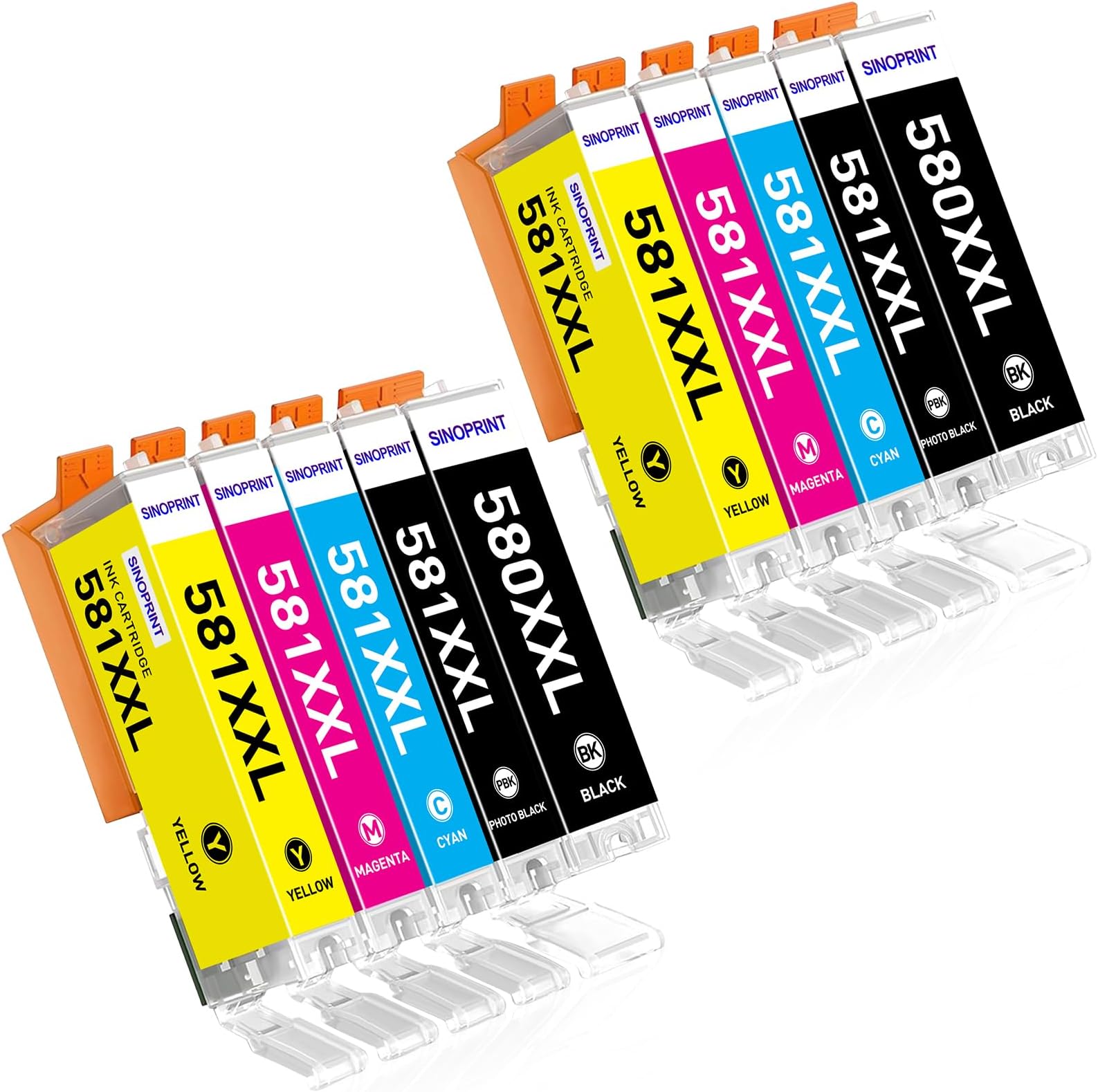 SINOPRINT PGI-580 CLI-581XXL Compatible for Canon 580 581 Ink ...