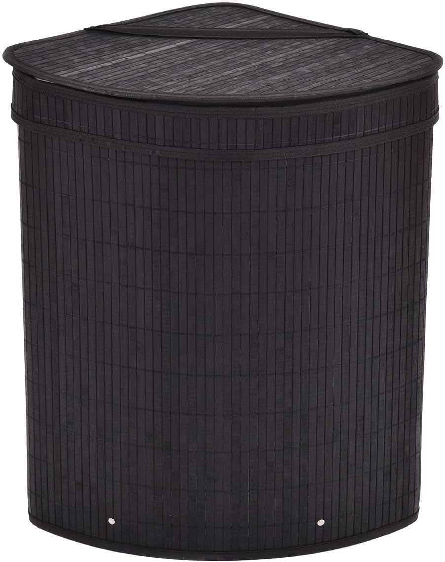 Amazon.com: Bamboo Hamper Triangle Laundry Basket Washing Cloth Storage ...