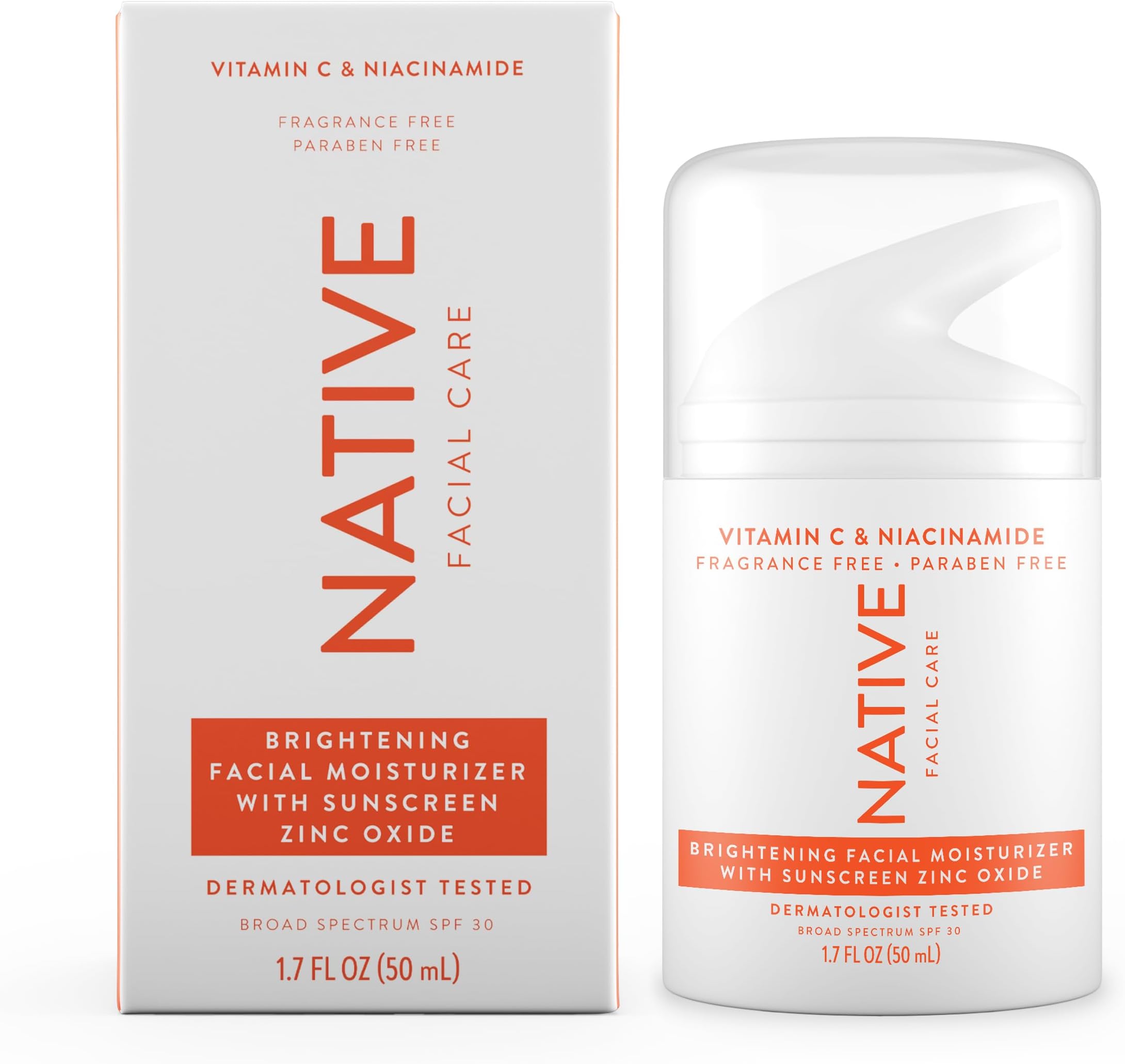 Amazon.com: Native Brightening Daily Facial Moisturizer Gentle Face ...