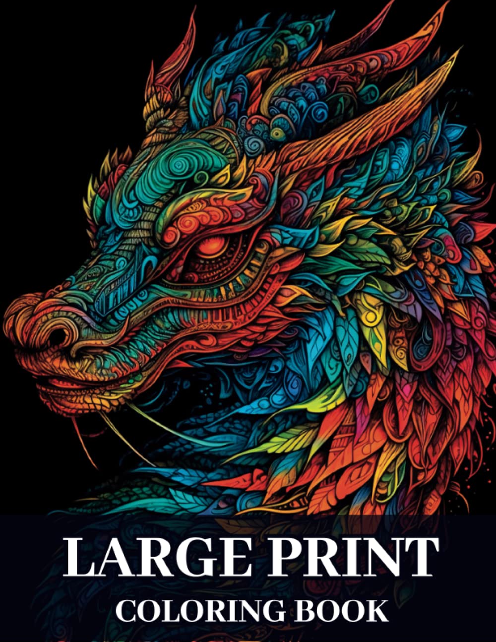 Mythical Creatures Coloring Book For Adults: Relaxation & Stress Relief ...