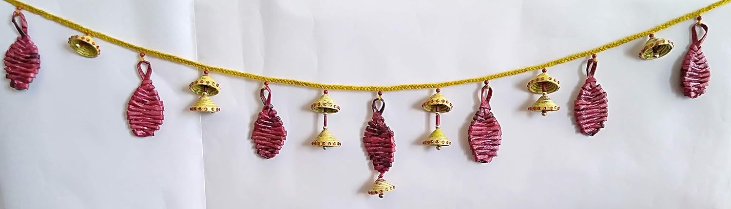 Paper Rain Crafts Vandanwaar dwaar toran Traditional Multi Zula Pearl ...