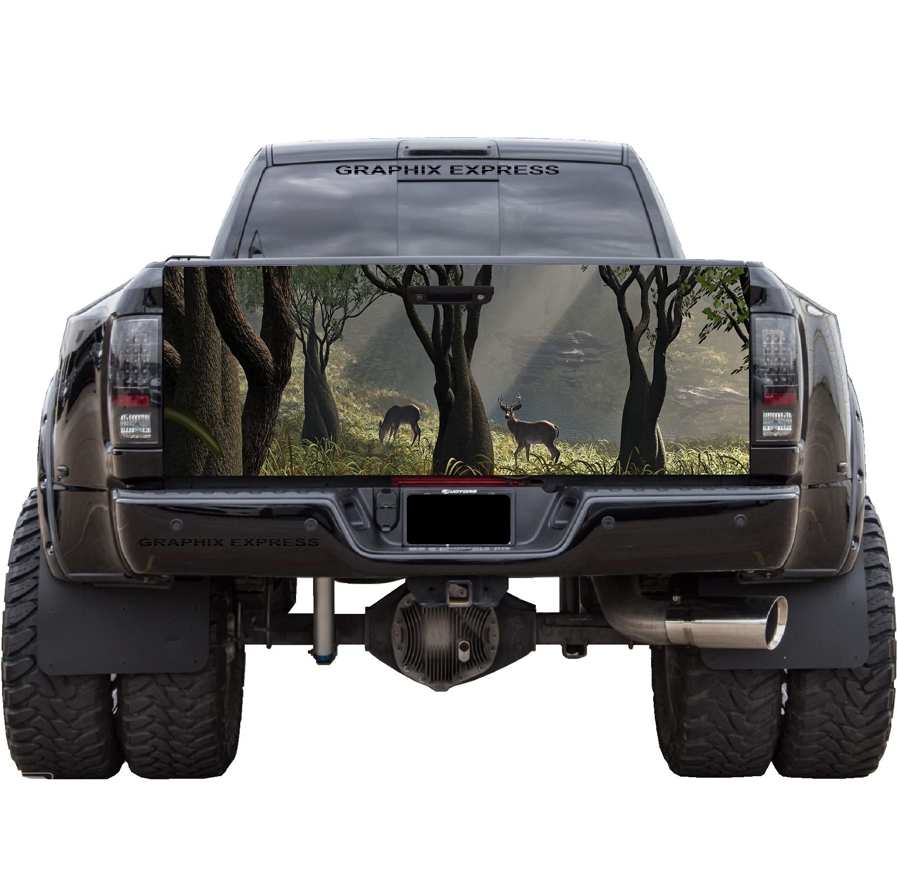 Amazon.com - GRAPHIX EXPRESS Truck Tailgate Wrap for Pickup Trucks (T75 ...