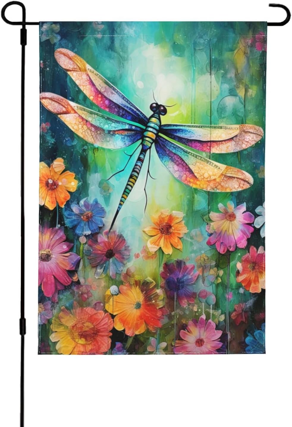 Amazon.com : Spring Garden Flag Floral 12x18 Inch Small Vertical Double ...