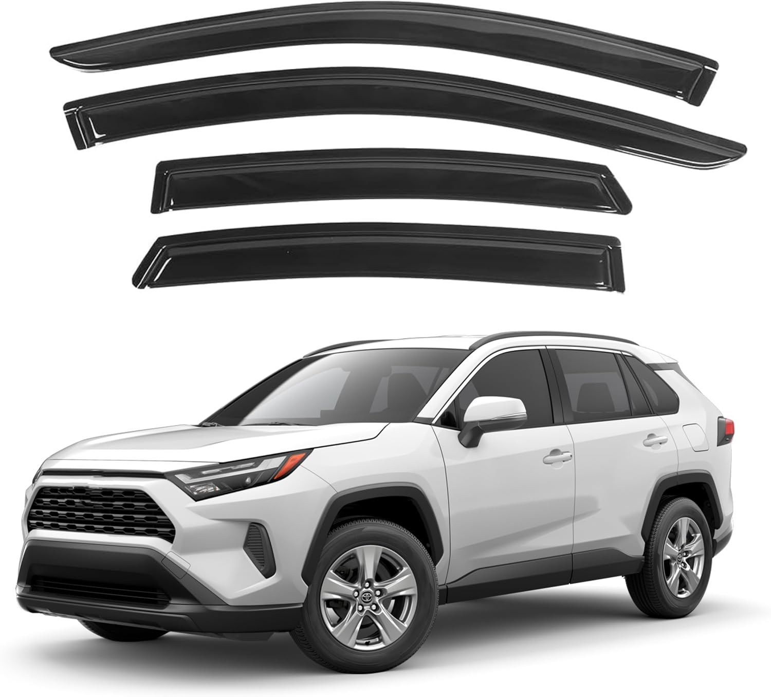 IMMORTAL GROUP Window Visor Compatible with Toyota RAV4 2019-2024, Rain ...