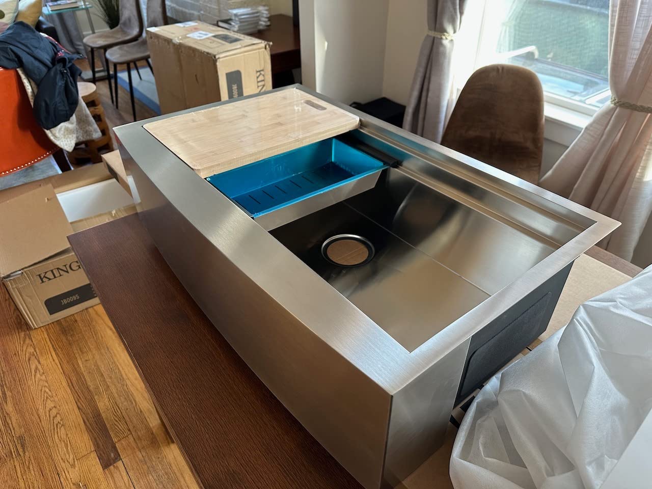 $48/mo - Finance KINGO HOME 33-Inch 18 Gauge Handmade Stainless Steel ...