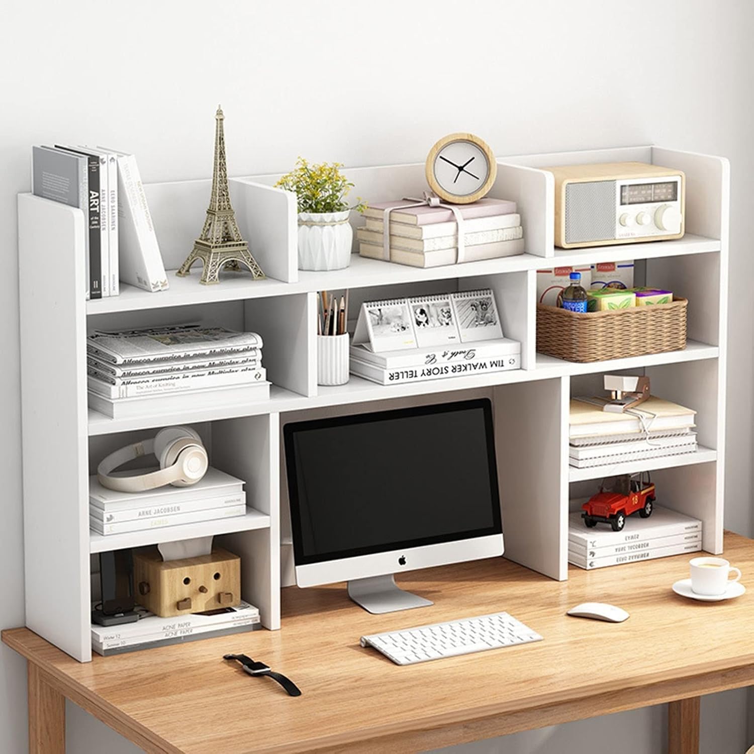 Amazon.com: Desktop bookshelf Simple Desktop Bookshelf - Office Desktop ...