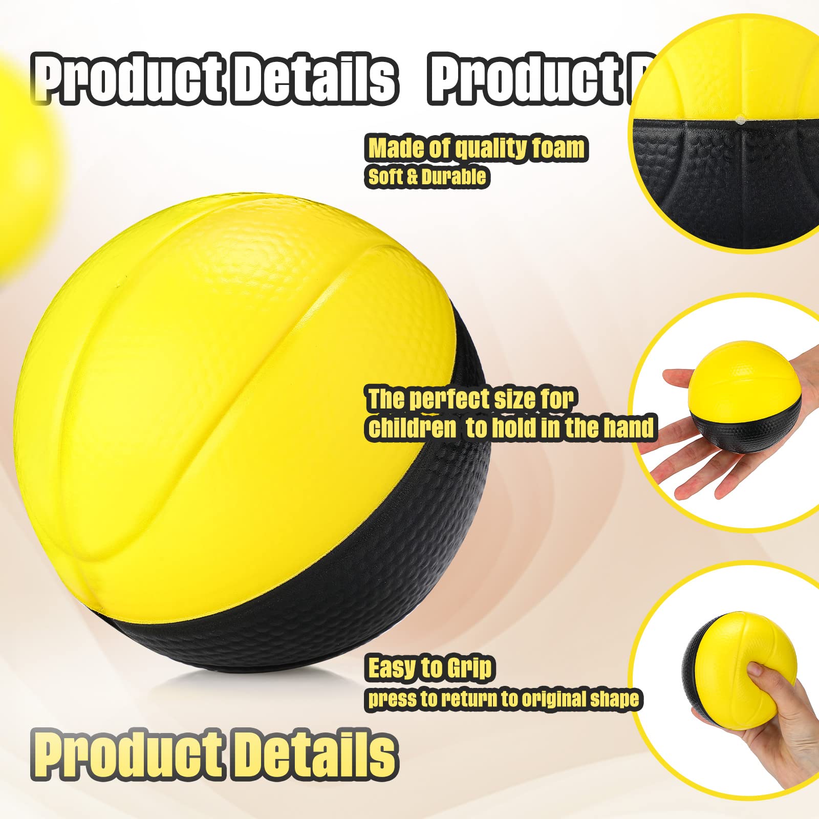 Poof Slinky 875 Poof 4 Inch Pro Mini Foam Basketball