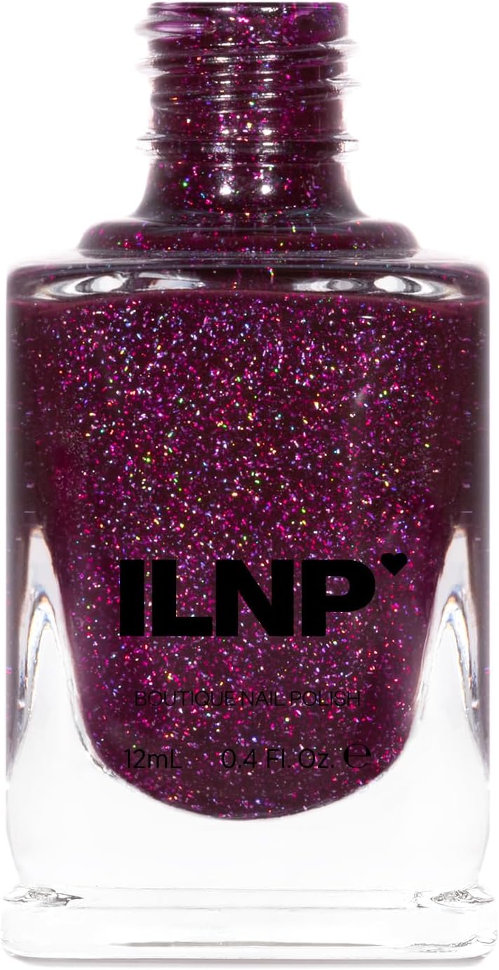 Amazon.com : ILNP Honeymoon - Juicy Deep Berry Holographic Jelly Nail ...