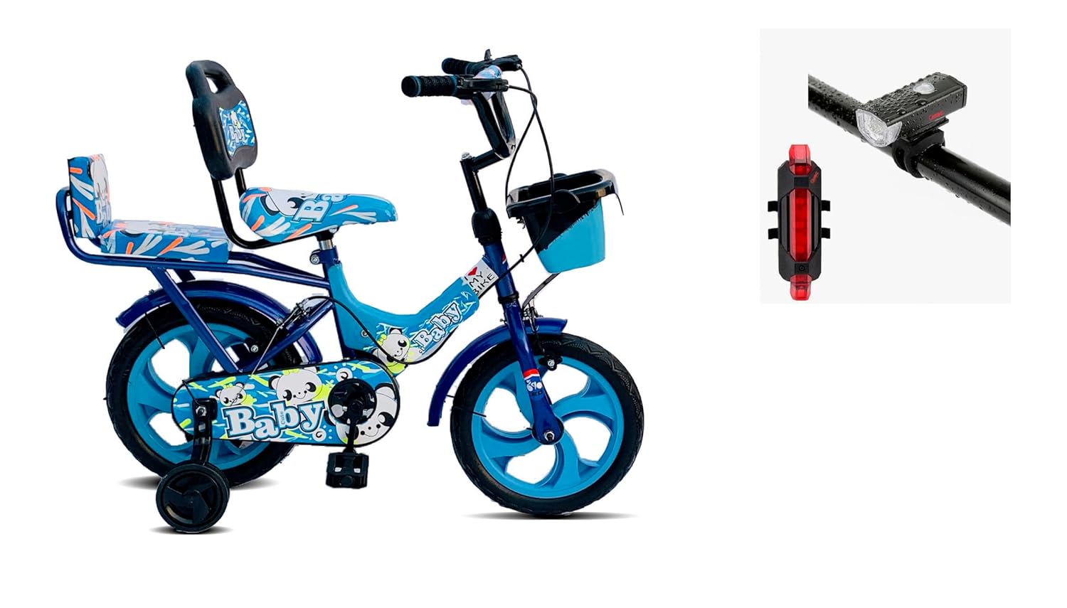 Buy Kaashnic Kids Cycle 14T with Training Wheels (SEMI-Assembled) for Boys and Girls with Front ...