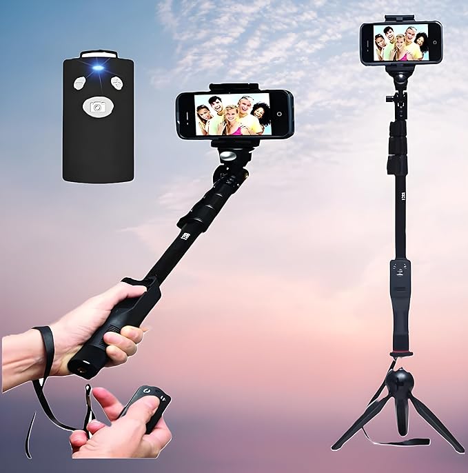 Dapper YT-1288 Bluetooth Selfie Tripod Stick Without Aux Cable for DSLR ...