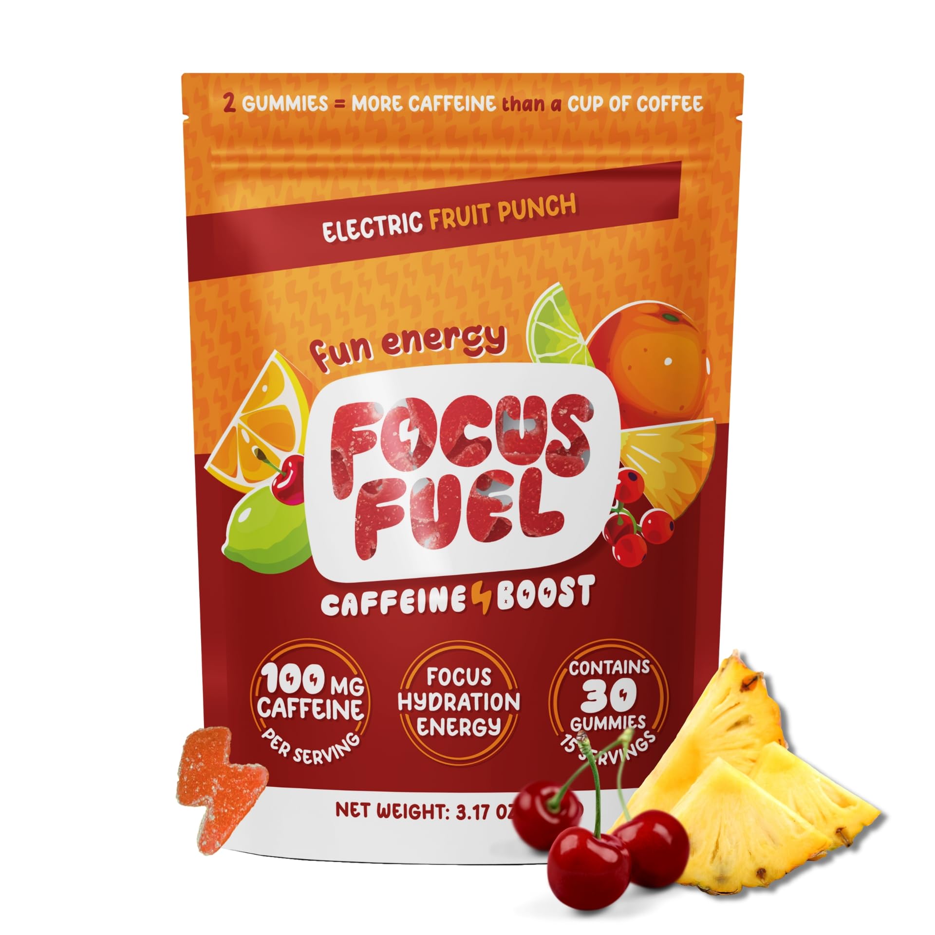 Amazon.com: FocusFuel Energy Chews - Focus + Energy Gummies, 100mg Caffeine per 2 Gummies ...