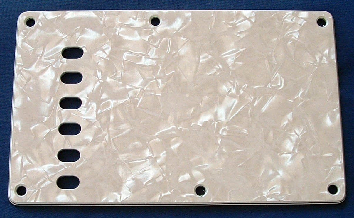 Amazon.com: WHITE PEARLOID TREMOLO SPRING COVER FITS FENDER STRAT ...