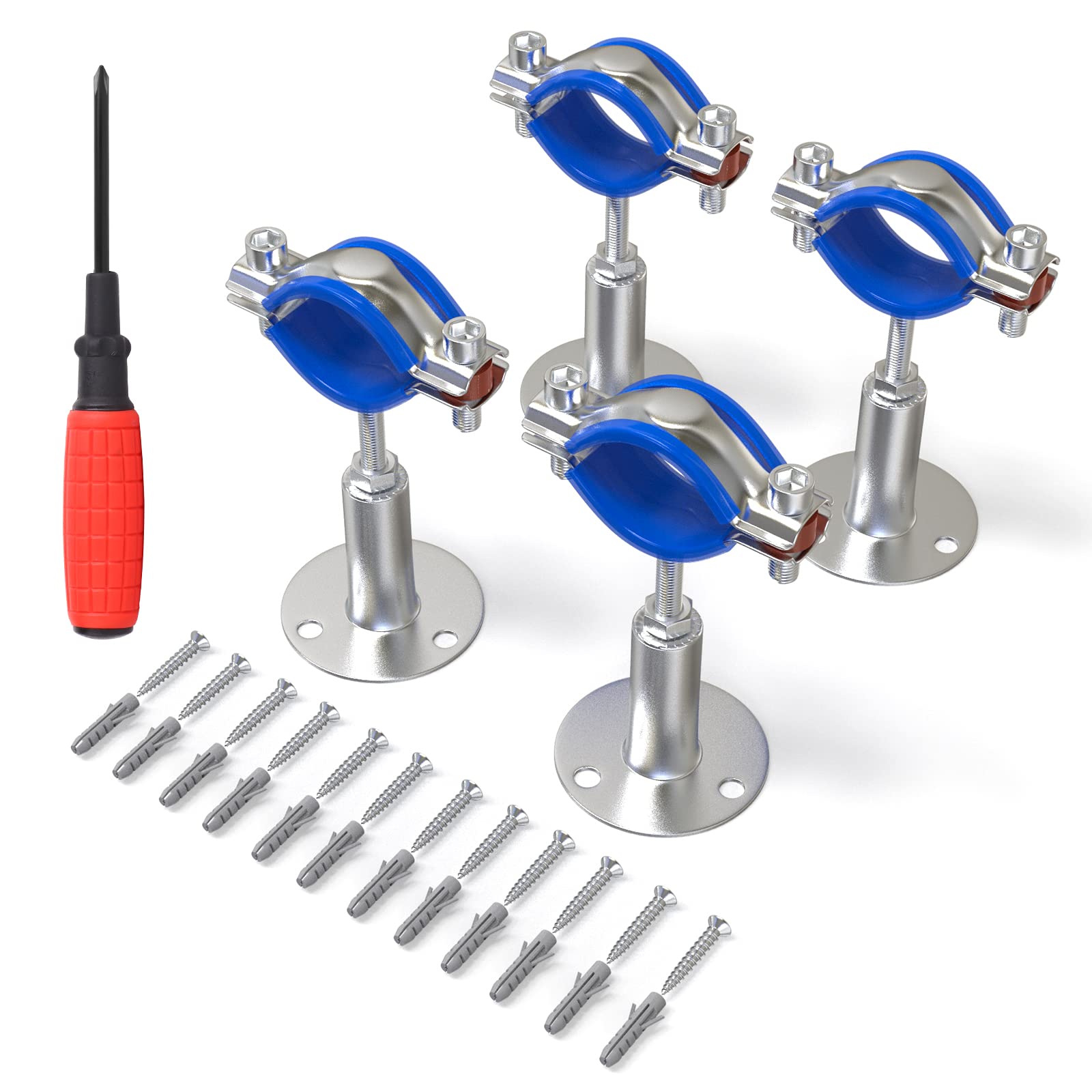 TAISHER 4PCS 304 Stainless Steel Wall Mount Ceiling Mount Adjustable ...