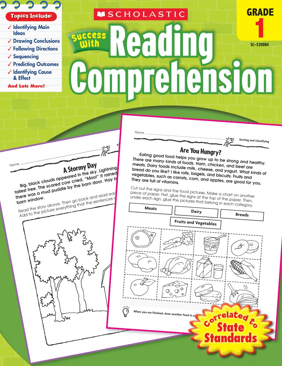 Amazon | Scholastic Success With Reading Comprehension: Grade 1 | Wolfe ...