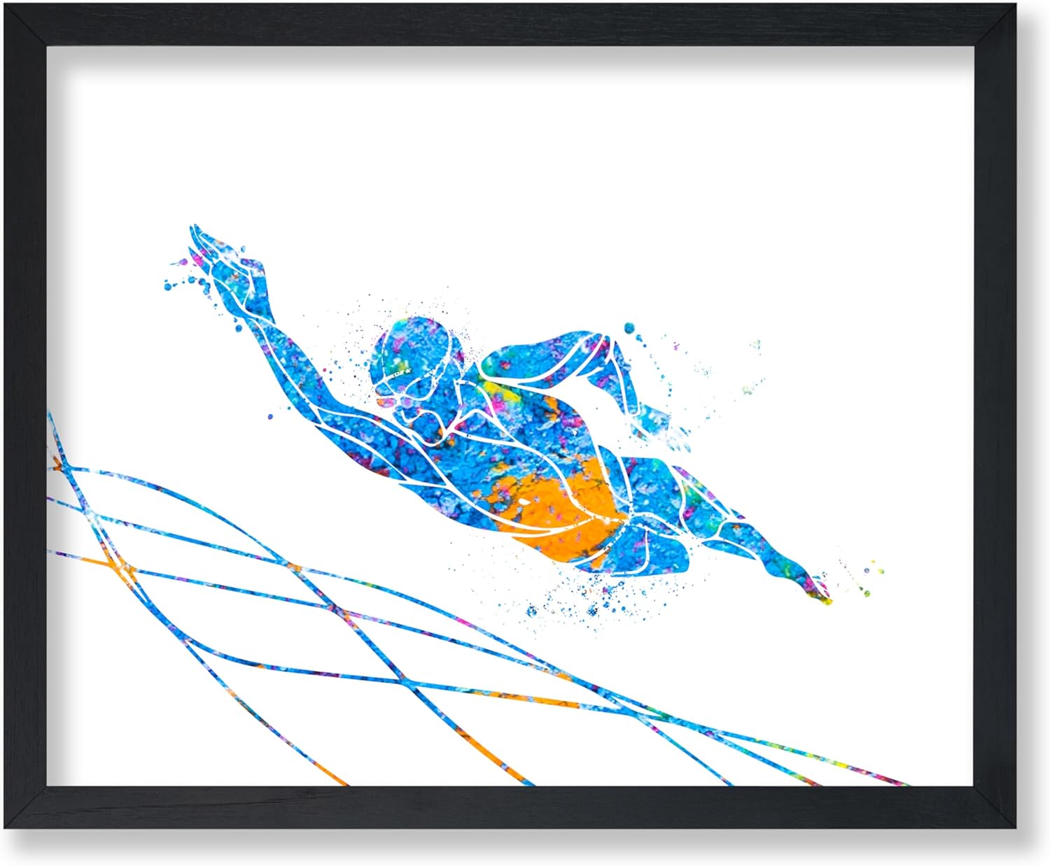 Amazon.com: Poster Master Sports Poster - Swimming Print - Swimmer Art ...