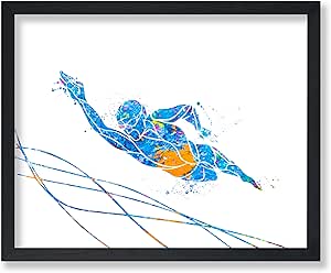 Amazon.com: Poster Master Sports Poster - Swimming Print - Swimmer Art ...
