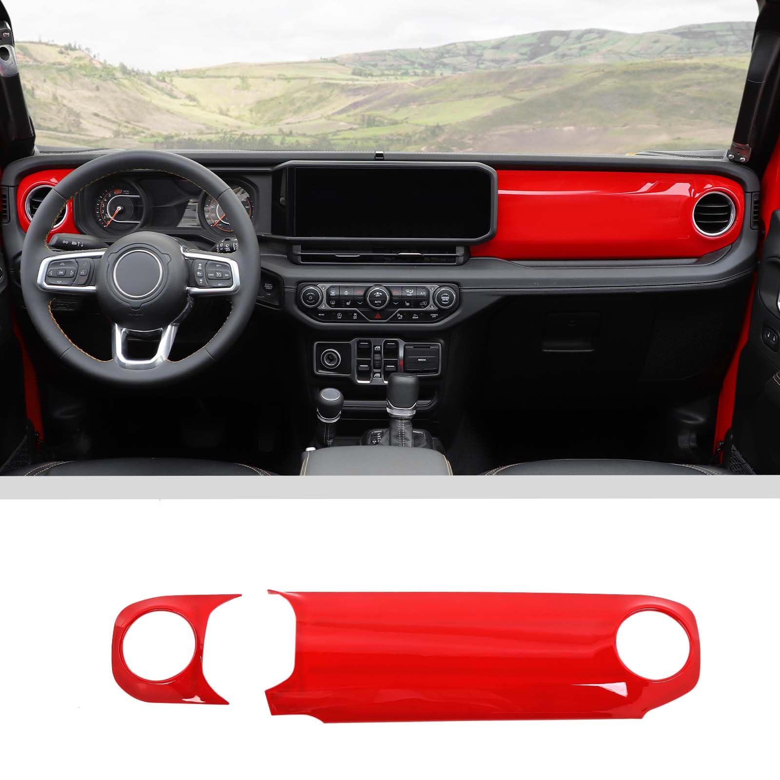 Snapklik.com : For Jeep JL Center Console Air Outlet Dashboard Co-Pilot ...