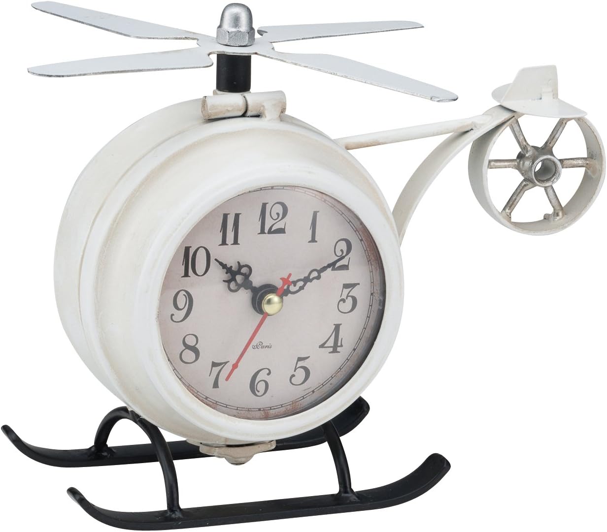 Amazon.com: イシグロ(Ishiguro) Ishigro 31244 Table Clock, Helicopter, White ...