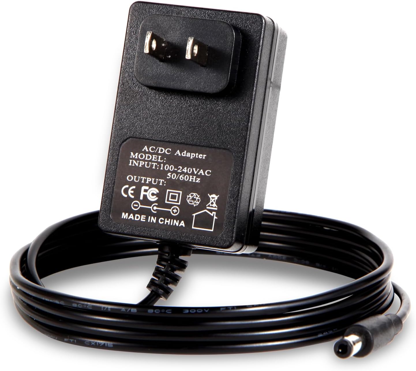 Amazon.com: 6V 500mA Adapter Power Supply [6 Volts 0.5 Amps] AC to DC ...