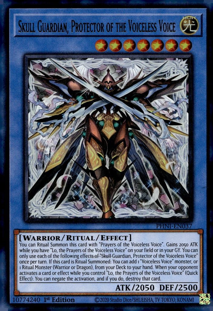 Amazon.com: YU-GI-OH! Skull Guardian, Protector of The Voiceless Voice ...