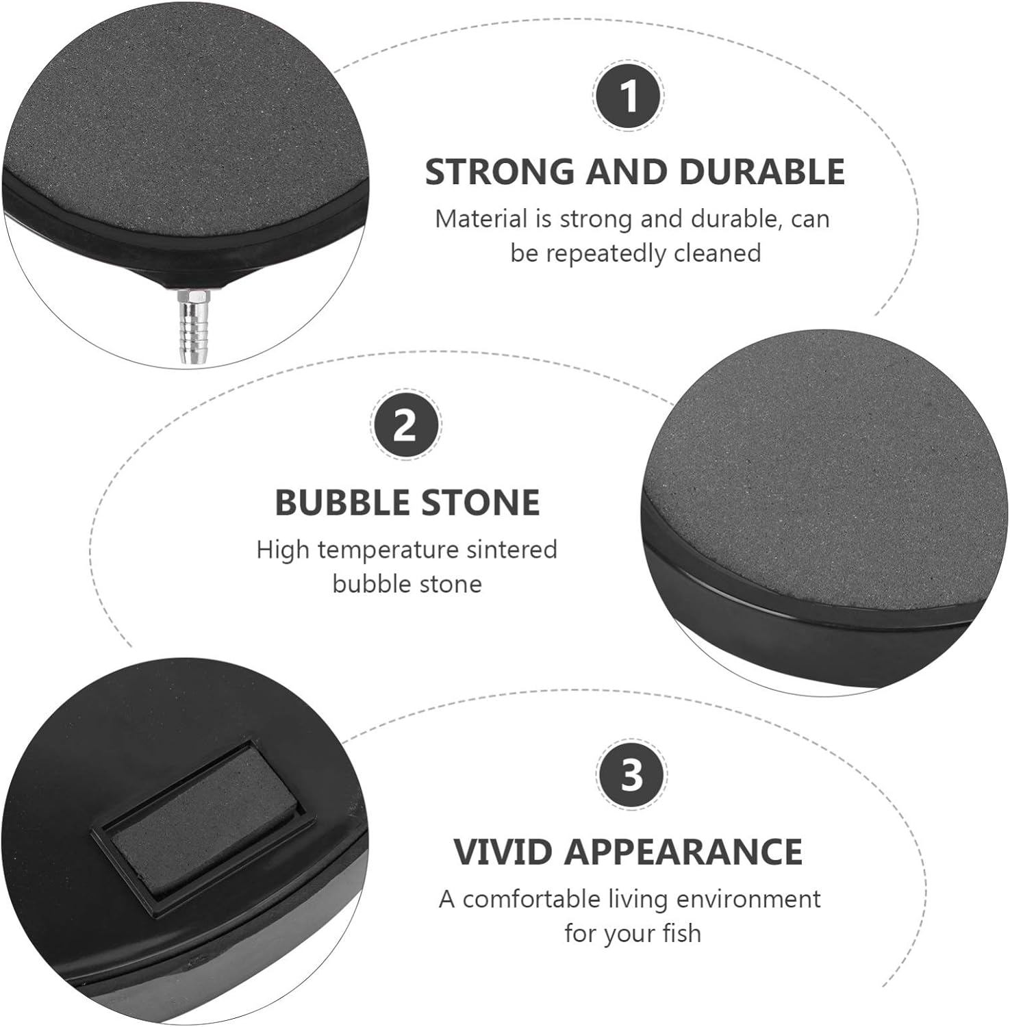 FOMIYES 2 Pcs Stone Disc Hydroponics Oxygen Aeration Pump Stone Disc ...