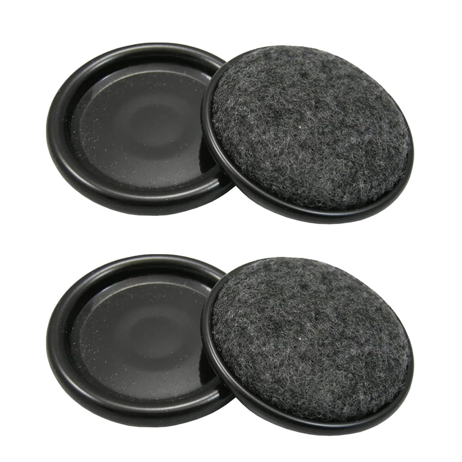 4 Pack of 75mm Non-Slip Castor Cups - Protects Floors From Scratches ...