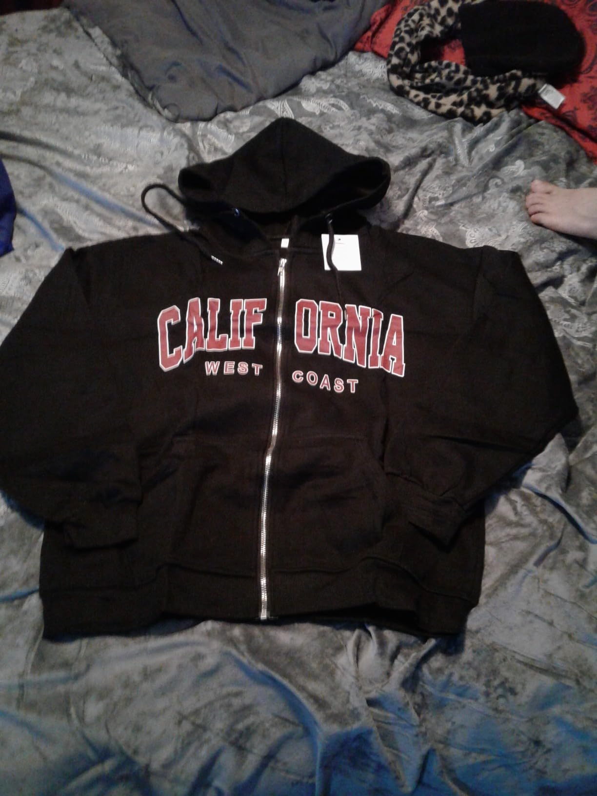 Wrenpies Oversized Graphic Zip Up Hoodies Vintage California Letter ...