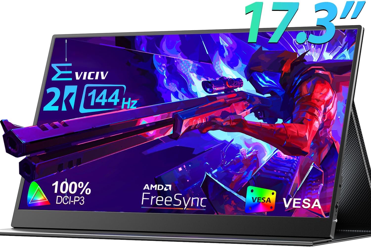 Amazon.com: EVICIV 2K 144Hz Portable Monitor 100% DCI-P3 17.3" 2560 x ...