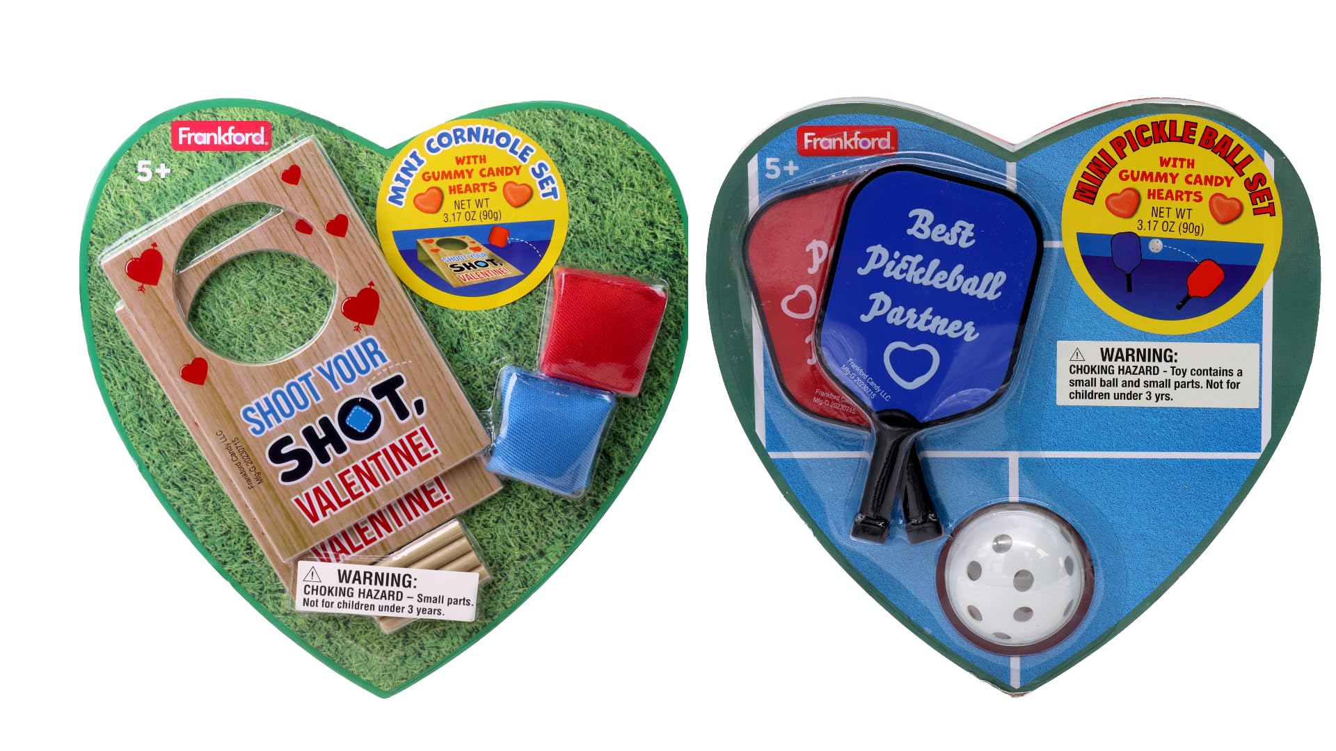 Amazon.com : Pickleball & Cornhole Heart Boxes filled with Gummy Candy ...