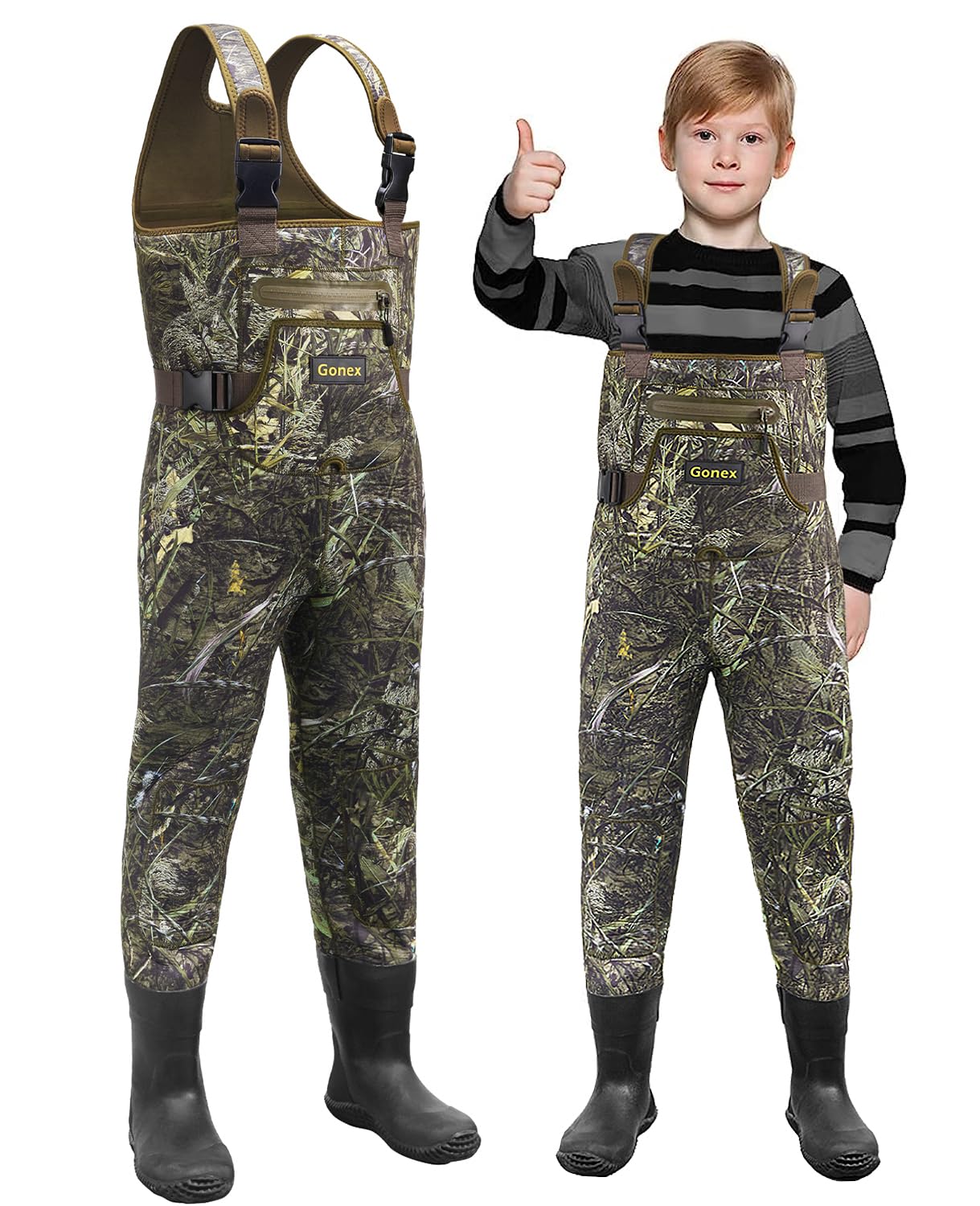 Snapklik.com : Kids Chest Waders Neoprene Fishing Hunting Waders ...