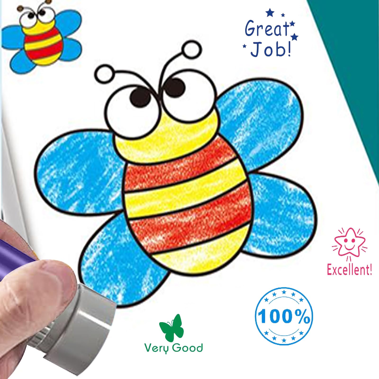 Snapklik.com : 8Pcs Teacher Stamps For Classroom Teachers Elementary ...