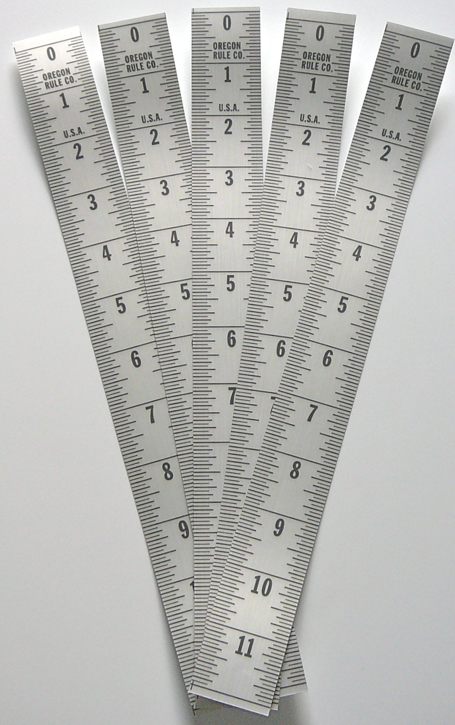 Ruler 5 Pack - Adhesive Backed - 1 1/4 Inch Wide X 12 Inch Long ...
