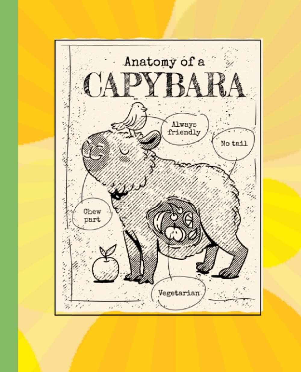 Capybara Notebook Journal | Anatomy of a Capabara | 60 Sheets (120 ...