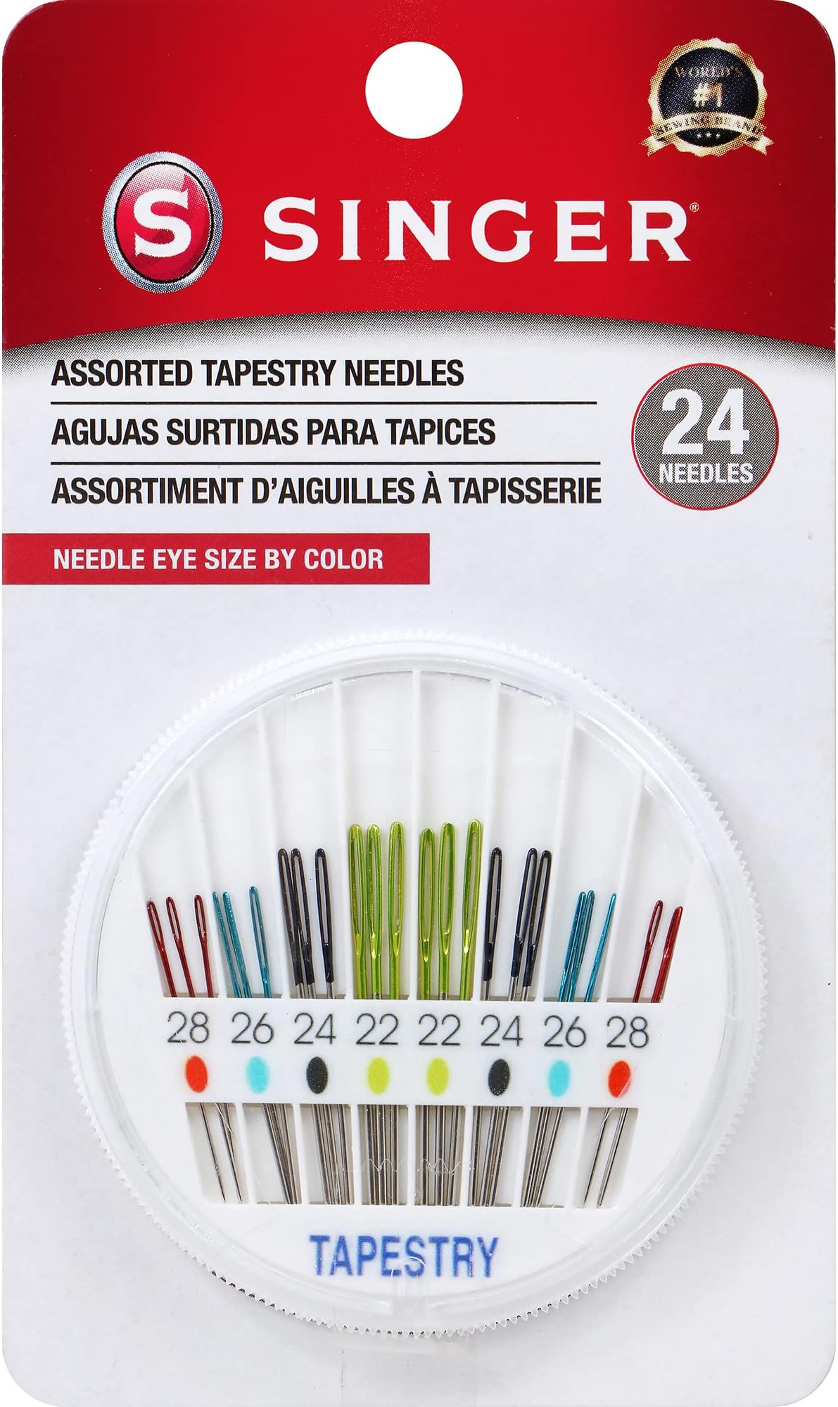 Amazon.com: SINGER Tapestry Needles in Dial Compact, Assorted Sized ...