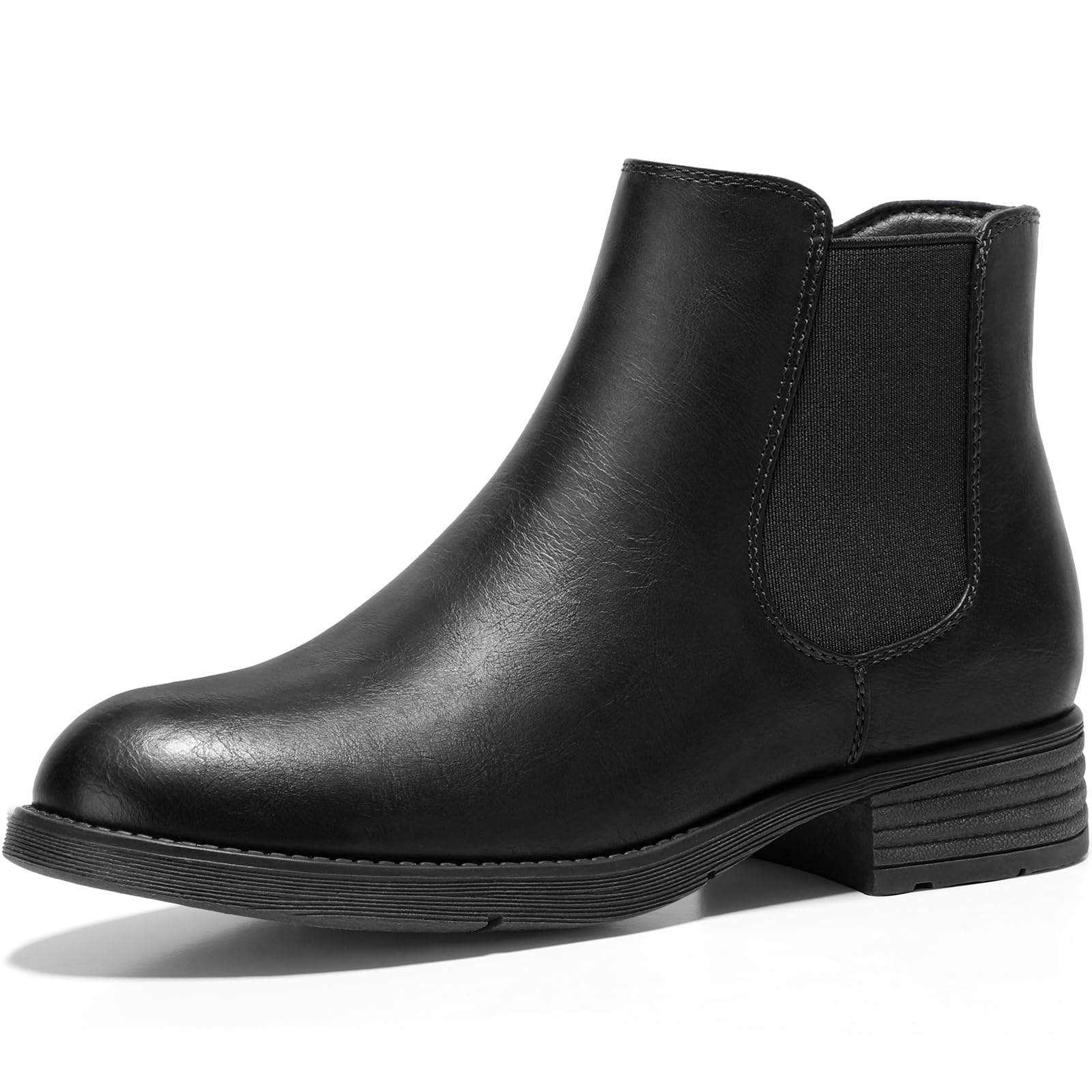 Amazon.com | Bacia Womens Ankle Boots Low Heel Chelsea Boots Fall Short ...