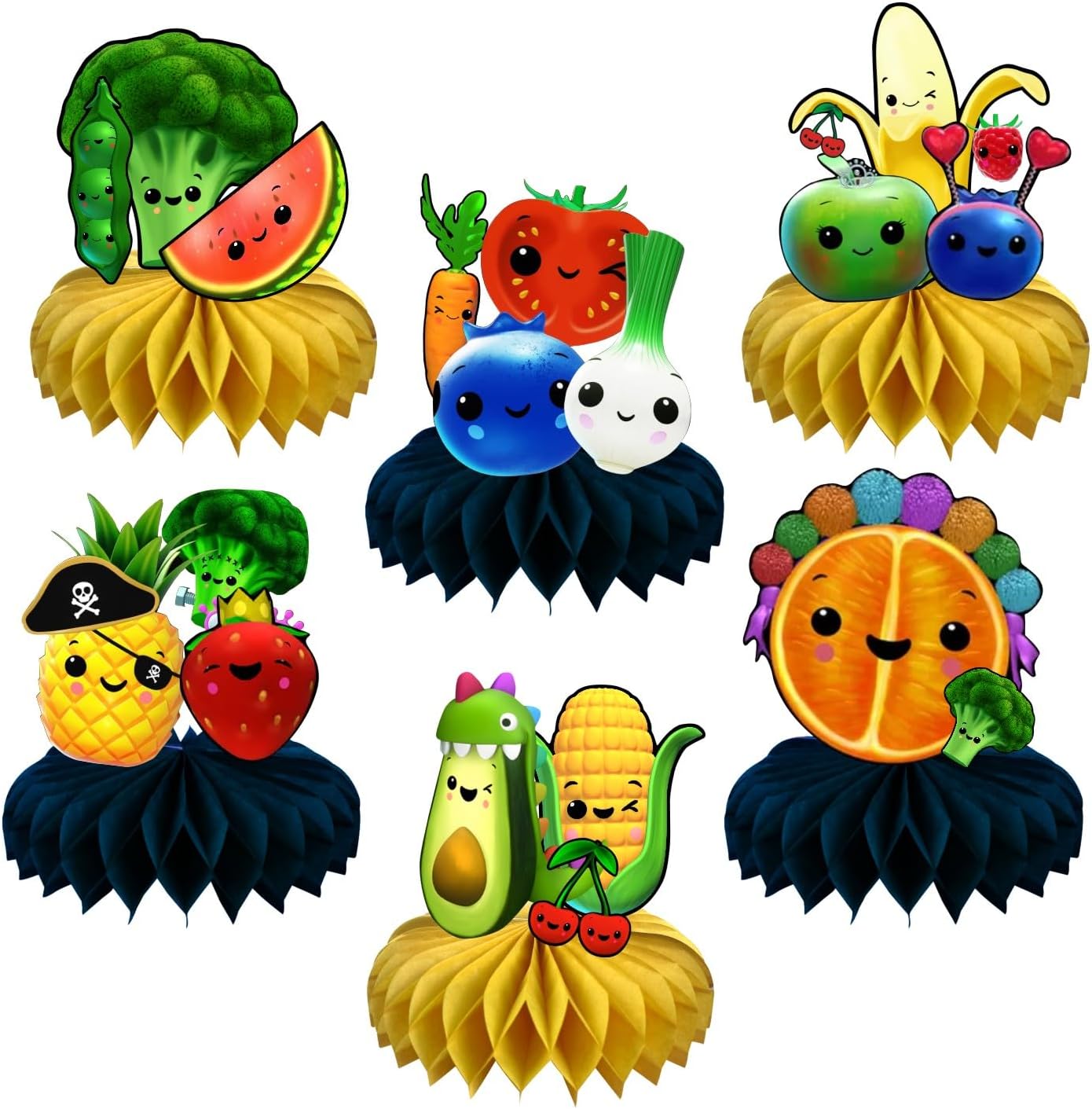 Amazon.com: 6Pcs Hey Bear Sensory Fruit Table Centerpiece Party ...