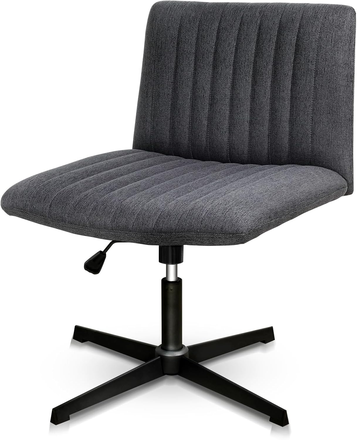 Amazon.com: kenvc Cross Legged Chair, Fabric Padded Office Desk Chair ...