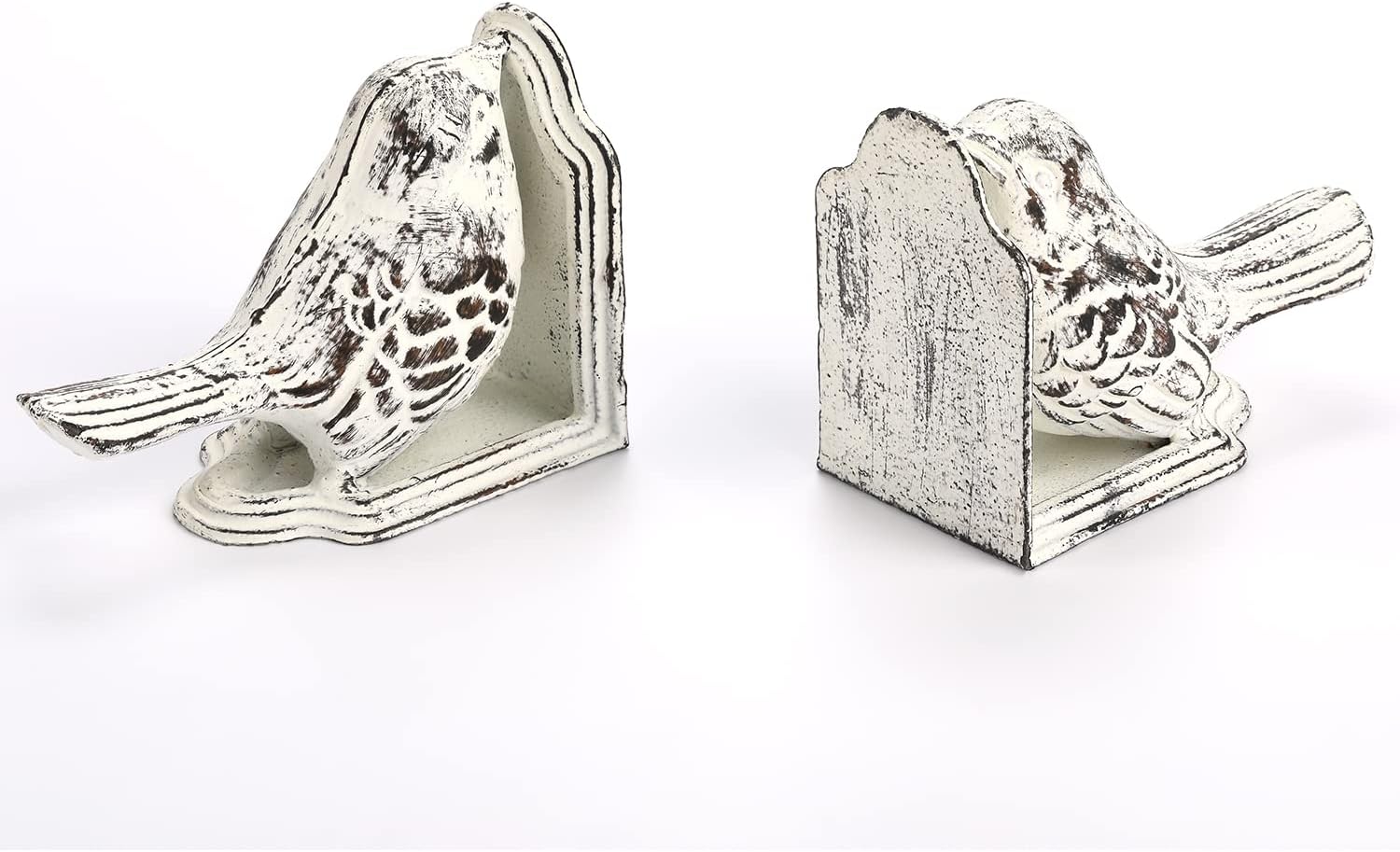 Amazon.com: Home Decorative White Birds & Books Vintage Design Resin ...