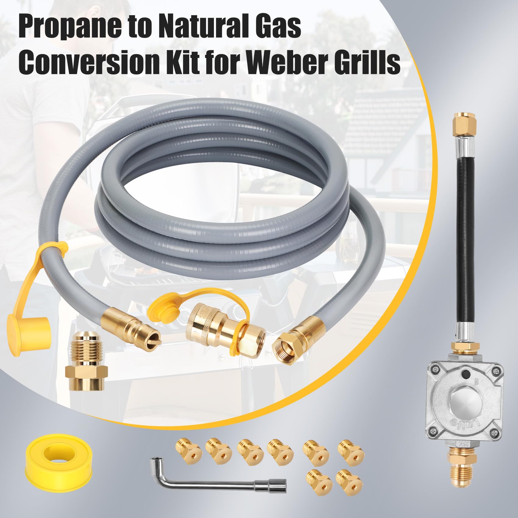 Snapklik.com : Dozont From Propane To Natural Gas Conversion Kit For ...