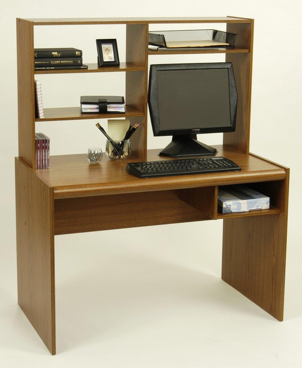 Amazon.com: Ameriwood Home 7110GM Computer Work Center, Oak : Home ...